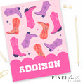 Preppy Boot Scootin' Cowgirl Personalized Binder Cover Set – Pixeldust ...