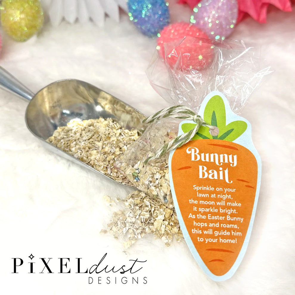 Printable Bunny Bait Instruction Cards - Easter Bunny Food Tags – Pixeldust Designs