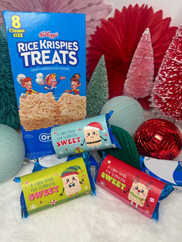 Christmas Rice Krispie Treats Printable Wrappers / Cards, Holiday Class ...