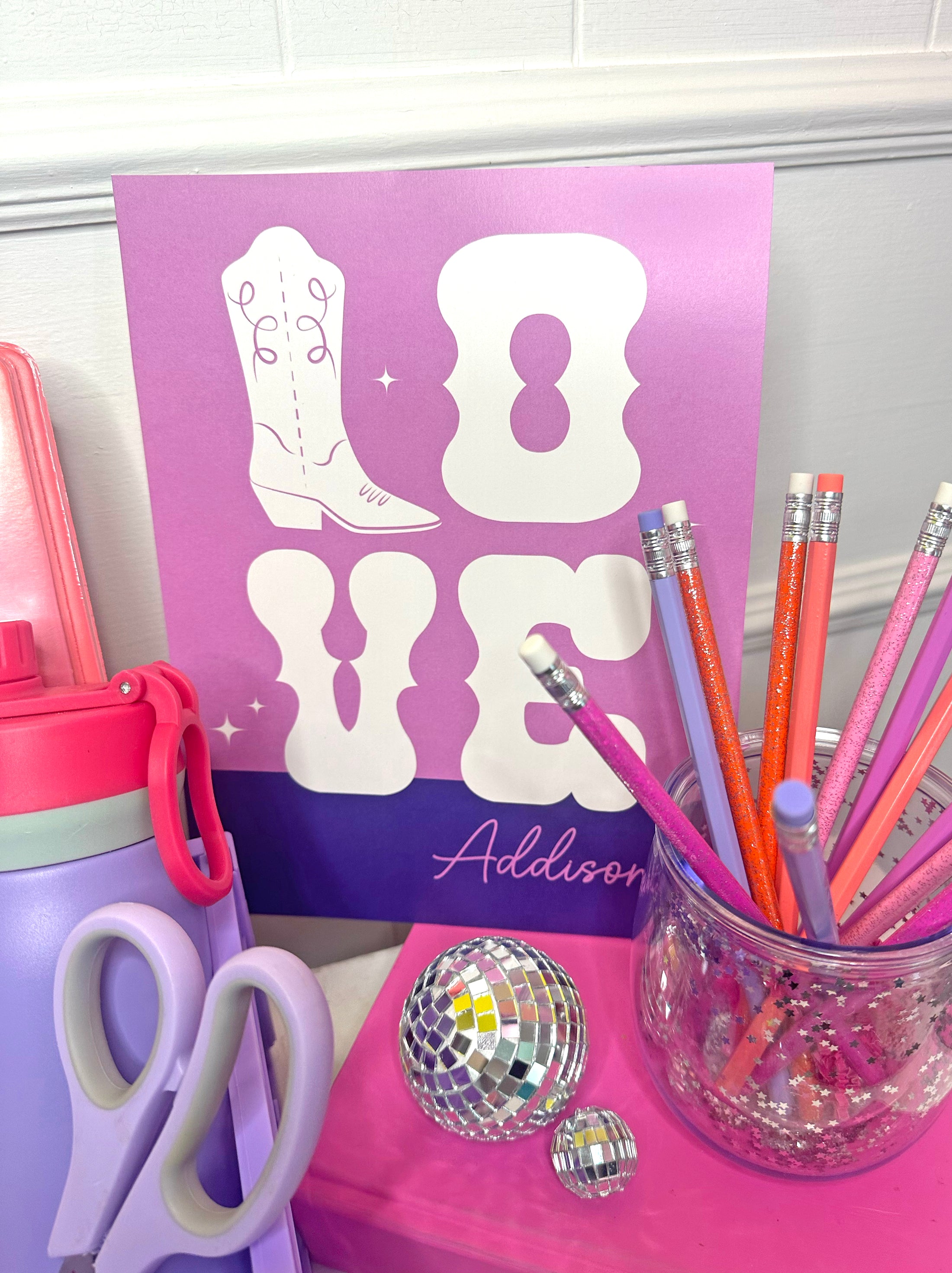 Preppy Boot Scootin' Cowgirl Personalized Binder Cover Set – Pixeldust ...