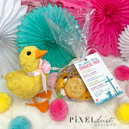 The Easter Story Snack Mix Printable Gift Tag and Bag Topper, Easter ...