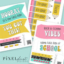First & Last Day of School Printable Pennant Flags, Back to School Ban ...