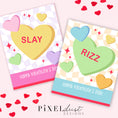 Printable Teen Slang Conversation Hearts Valentine Cards, Gen Alpha ...
