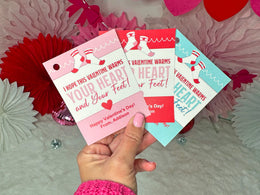 Printable Sock Valentine Tags and Wrappers, Printable Classroom ...