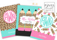 Personalized Monogram Leopard Print Pencil Binder Cover Set – Pixeldust ...