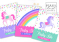 Rainbow Unicorn School Binder Cover Set – Pixeldust Designs