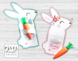 Easter Bunny Printable Treat Holder Cards – Pixeldust Designs