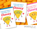 Cheesy Printable Valentines for Kids, Cheese Classroom Valentine Tags ...