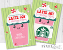 Latte Joy & Holiday Cheer Coffee Gift Card Holder, Christmas Card ...