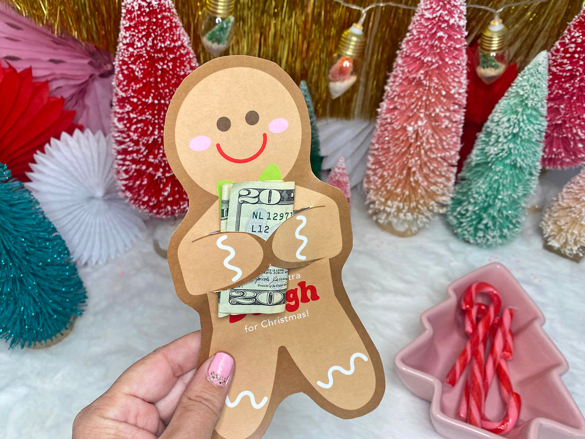 A little extra DOUGH for Christmas Gingerbread Cookie Money Holder Car ...