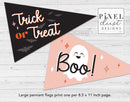 Halloween Printable Pennant Flags - Trick or Treat Set – Pixeldust Designs
