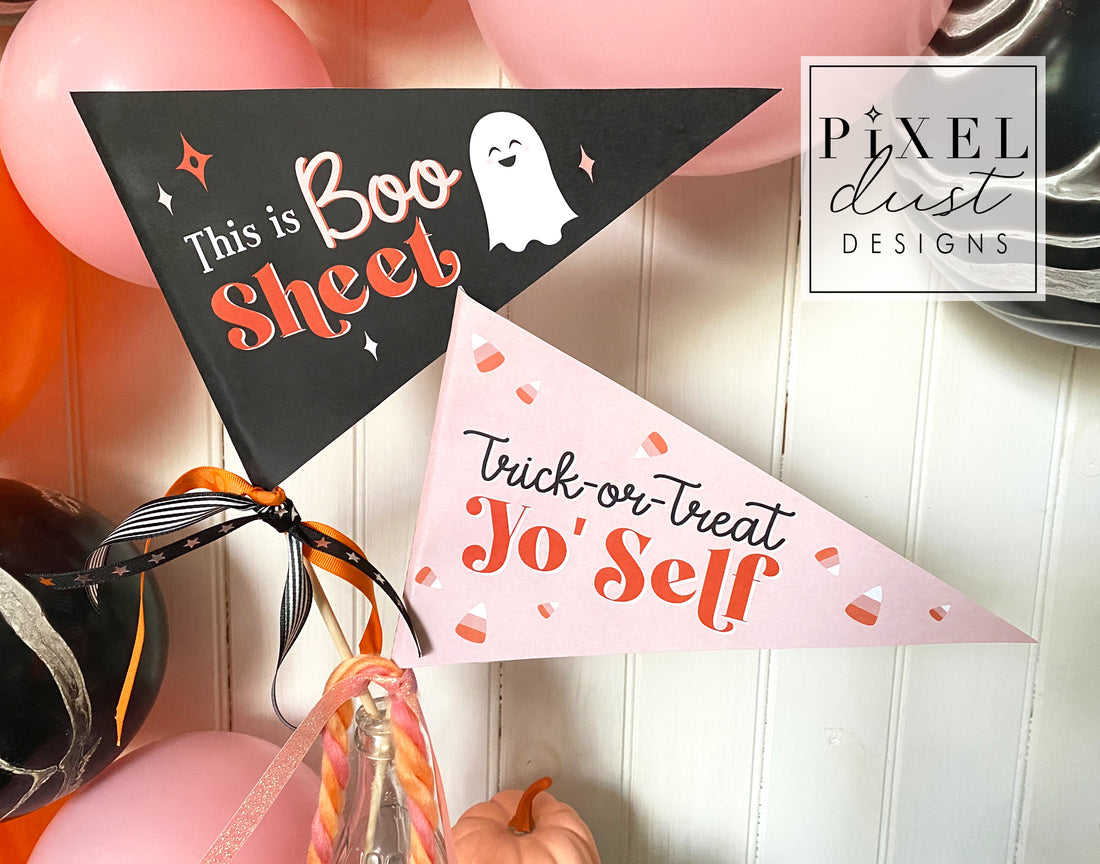 Halloween Printable Pennant Flags, Fall Home Decor, Halloween Party ...