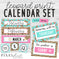 Leopard Print Classroom Calendar Set – Pixeldust Designs