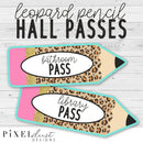 Leopard Print Pencil Hall Passes – Pixeldust Designs