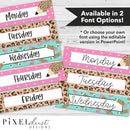 Leopard Print, Editable Sterilite Drawer Classroom Labels – Pixeldust ...