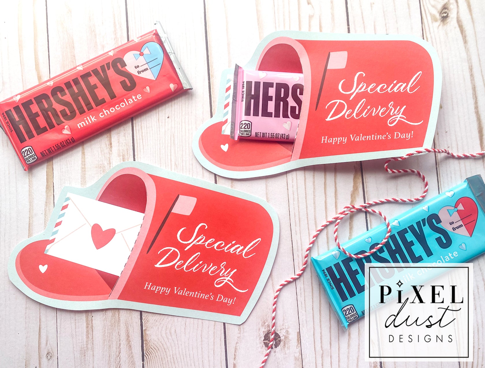 Valentine Mailbox Special Delivery Printable Classroom Valentine Cards ...