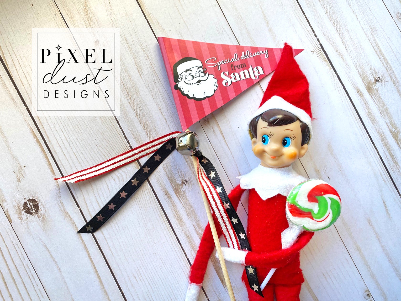 FULL SET of Elf on the Shelf Pennant Flags, Set of 16 Mini Pennant ...