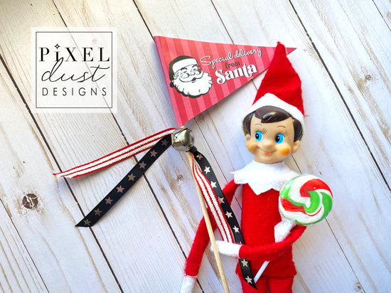 FULL SET of Elf on the Shelf Pennant Flags, Set of 16 Mini Pennant ...