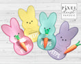 Peeps Bunny Printable Easter Treat Holder Card – Pixeldust Designs
